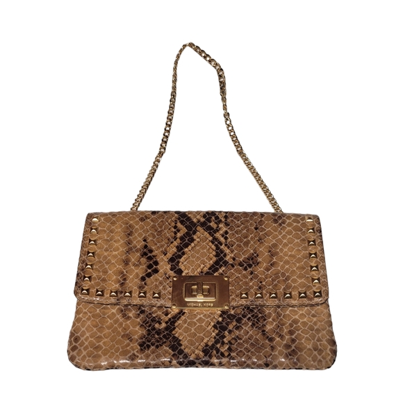 MICHAEL Michael Kors | Bags | Michael Michael Kors Brown Python ...